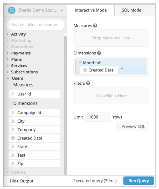 Chartio Faqs Dropping Measures Into Date Sliders 5147